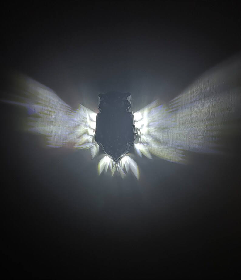 Whimsical 3D Printed Owl Wall Light - Charming Home Decor and Nighttime ...