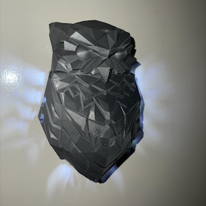 Whimsical 3D Printed Owl Wall Light - Charming Home Decor and Nighttime Illumination - Etsy