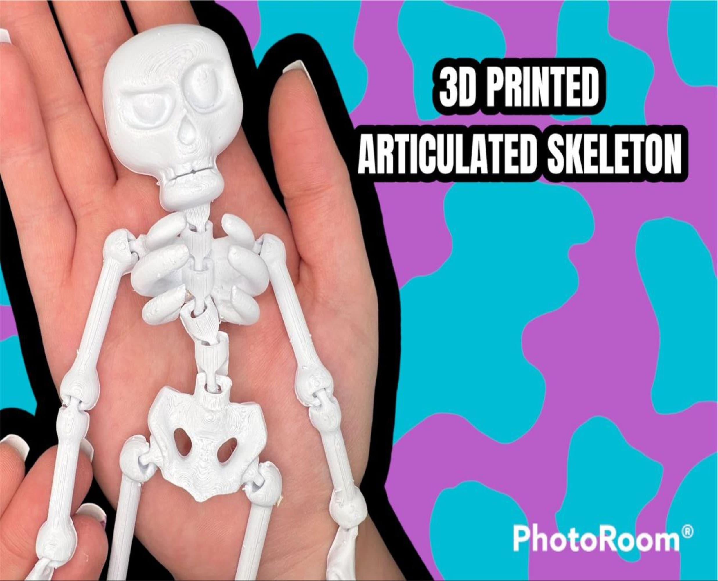 3D Printed Articulated Skeleton Perfect for Halloween - Etsy