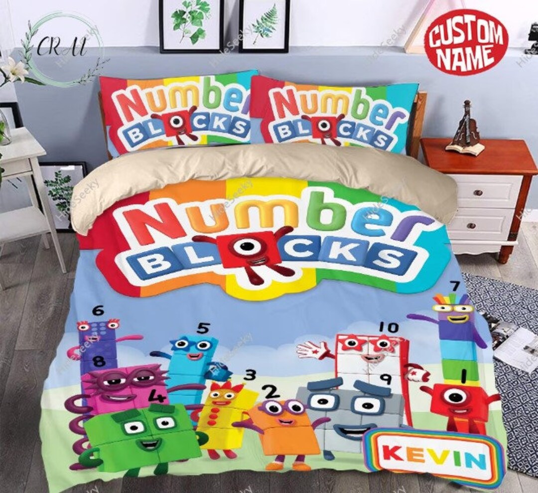 Personalized Numberblocks Bedding Set Numberblocks Quilt - Etsy
