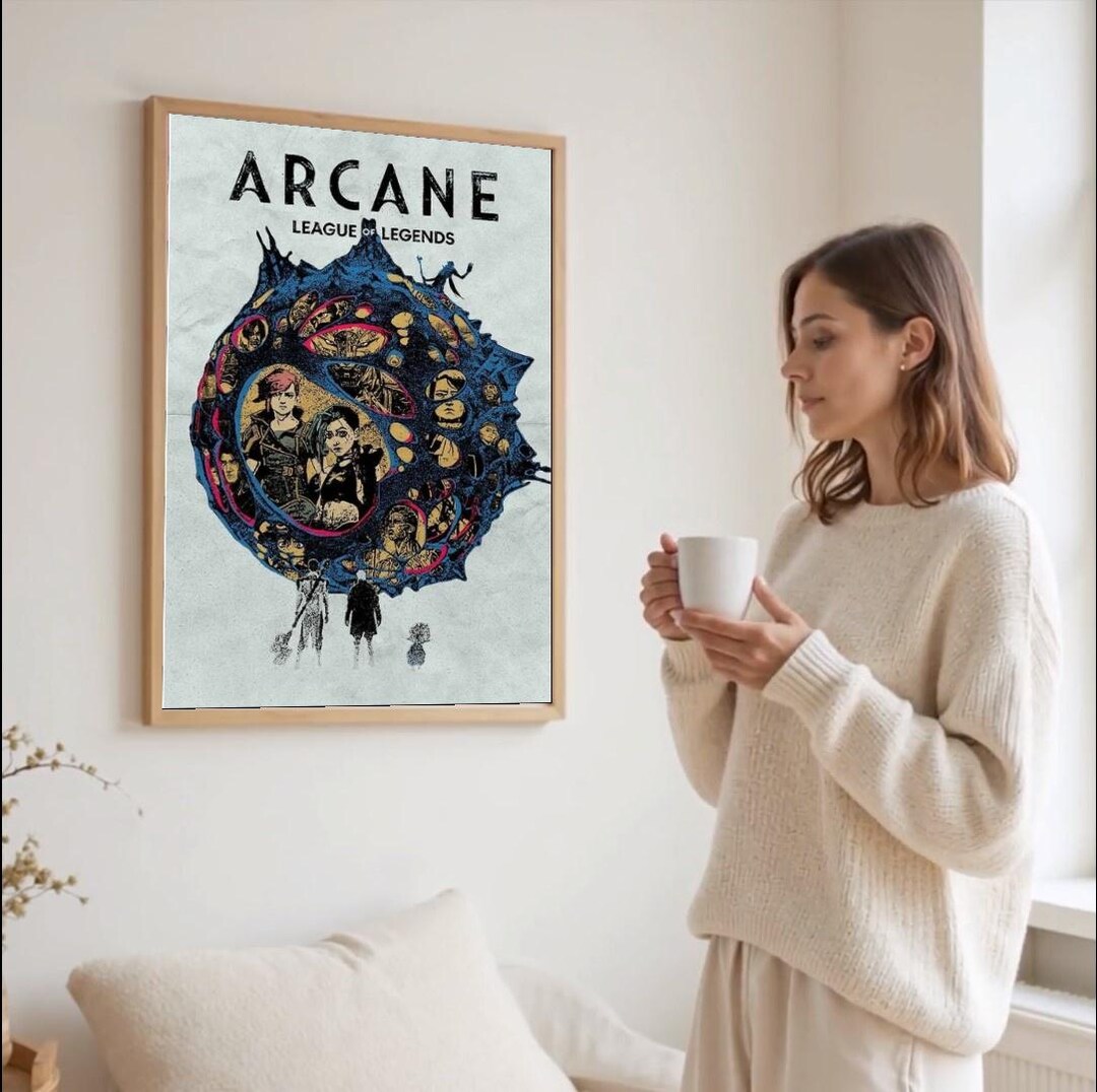 Arcane Season 2 Poster Anime Wall Decor Print Modern Minimalist Style ...