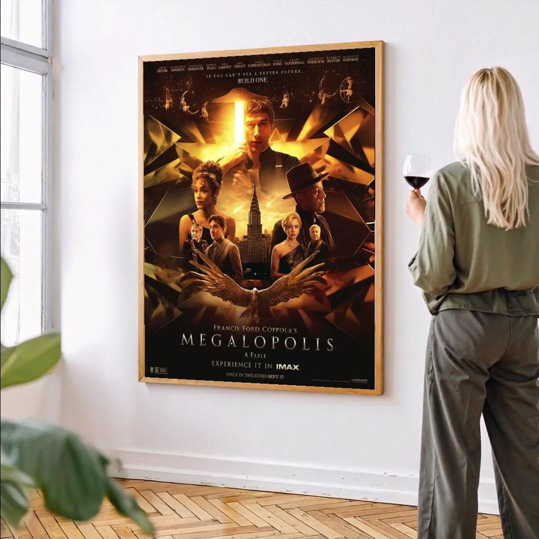 Megalopolis Movie Poster 2024 Francis Ford Coppola Epic Scifi Film Art ...