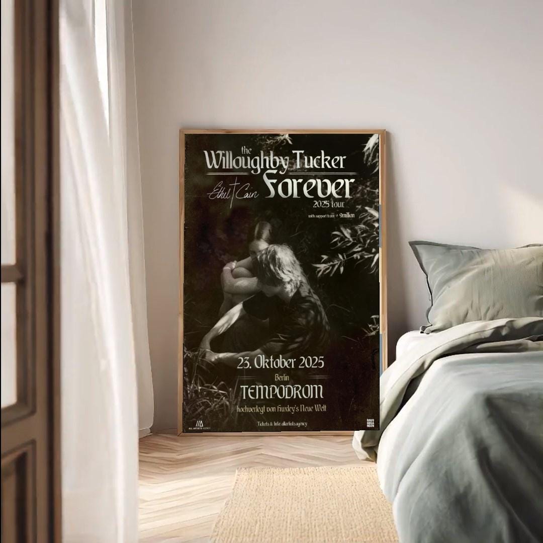 The Willoughby Tucker Poster Toronto Concert Sept 1516 2025 Canada - Etsy