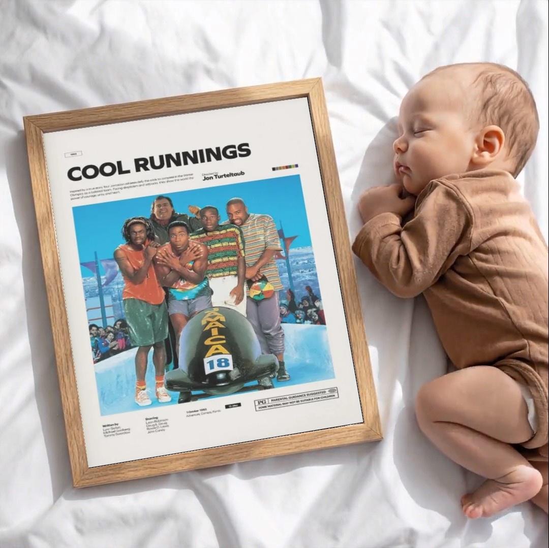 Cool Runnings Movie Poster Jamaica Bobsleigh Team Print Jon Turteltaub ...