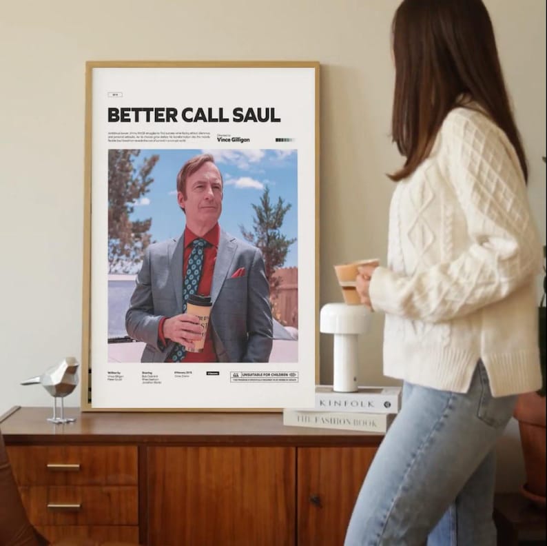 Better Call Saul Poster Saul Goodman Print Vince Gilligan Tv Series ...