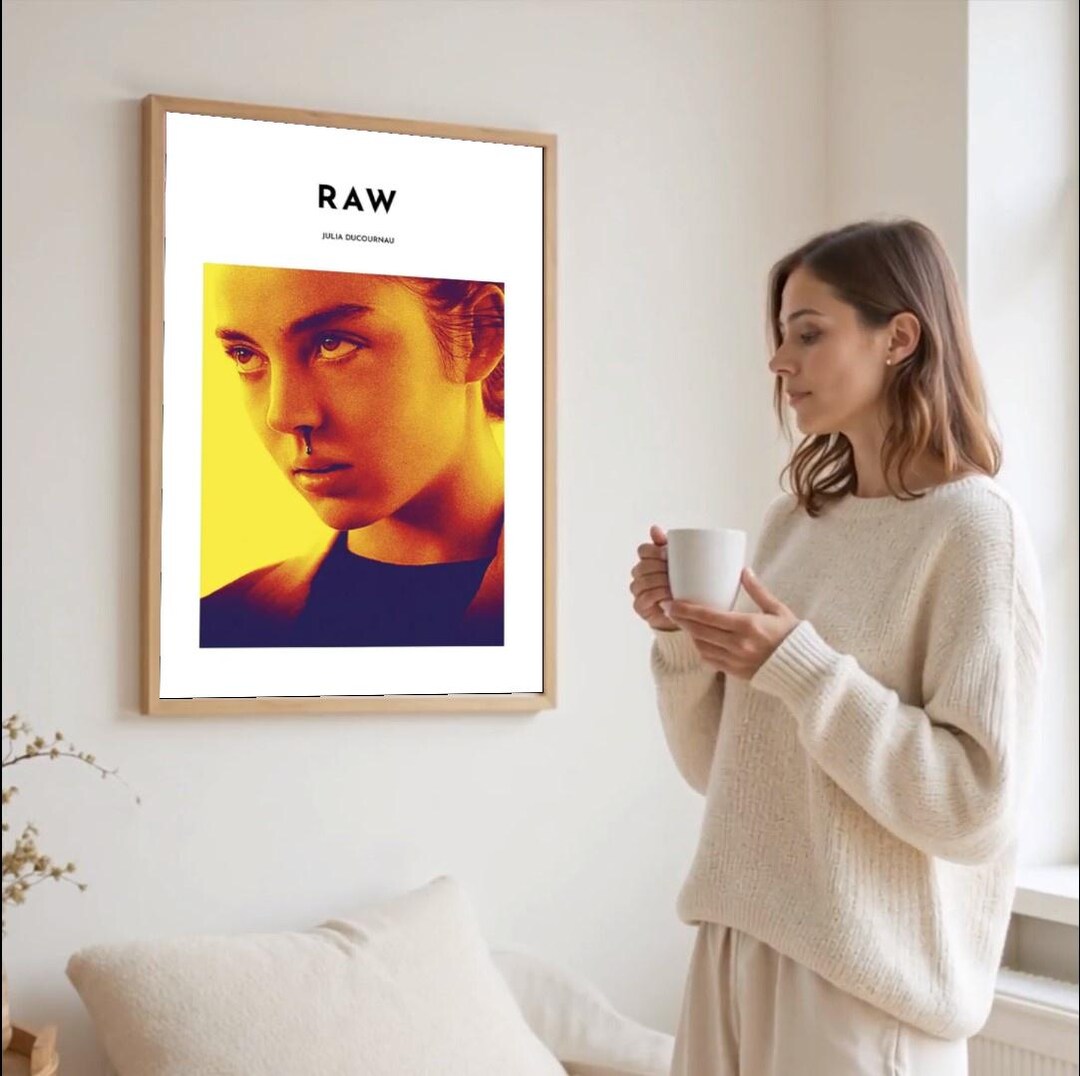 Raw Movie Poster Julia Ducournau Inspired Art Print French Horror Film ...