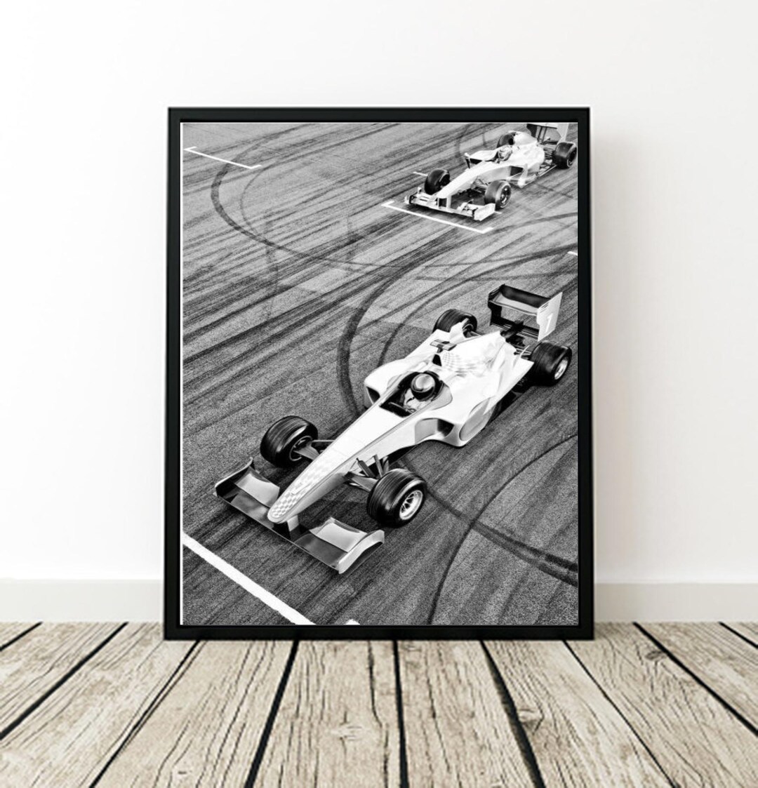 Race Car Wall Decor Poster - Etsy