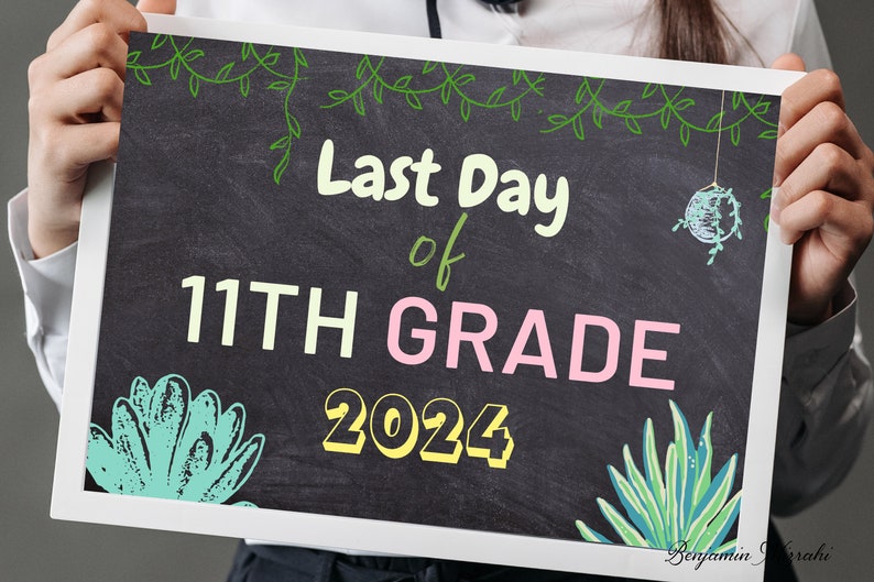 Last Day of School Sign, Printable School Poster, Digital School Sign ...