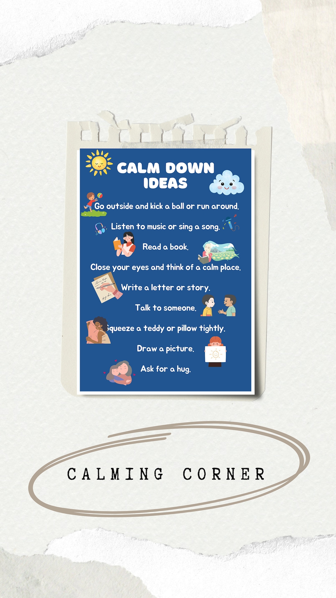 9 Calming Techniques - Calm Down Corner Posters Print Educational Wall ...