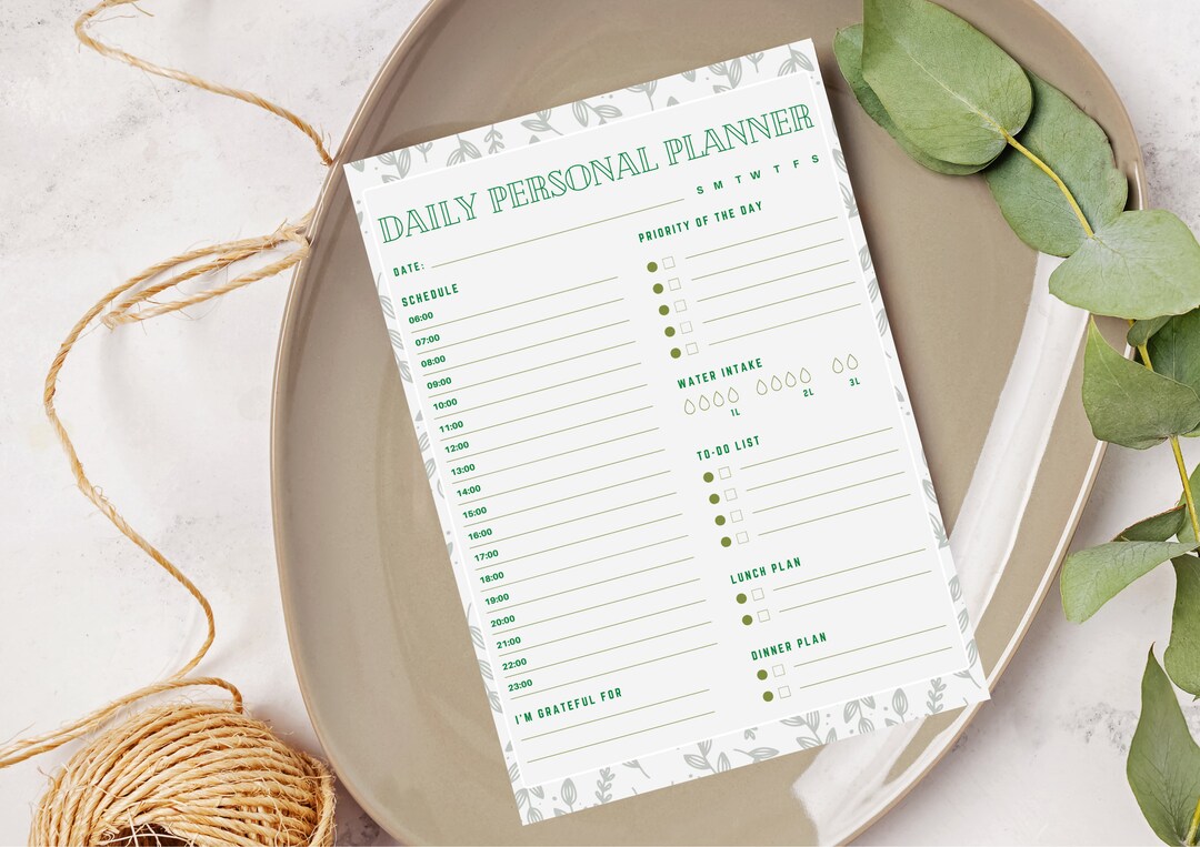 Daily Planner Printable, Hourly Planner, Military Time, Work Day ...