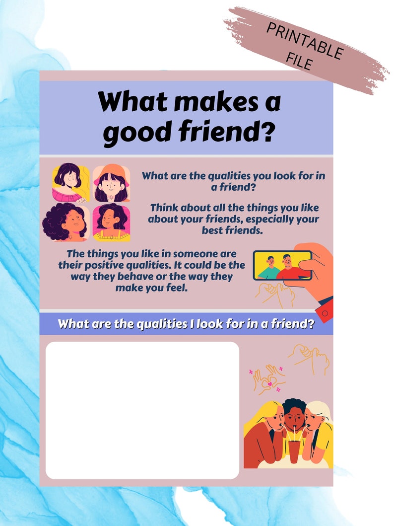 Good Vs Bad Friend Poster – Social Skills Learning (printable) - Etsy UK
