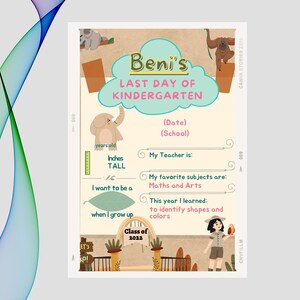 Editable First or Last Day of School -- 2nd Grade Boy or Girl Cute ...