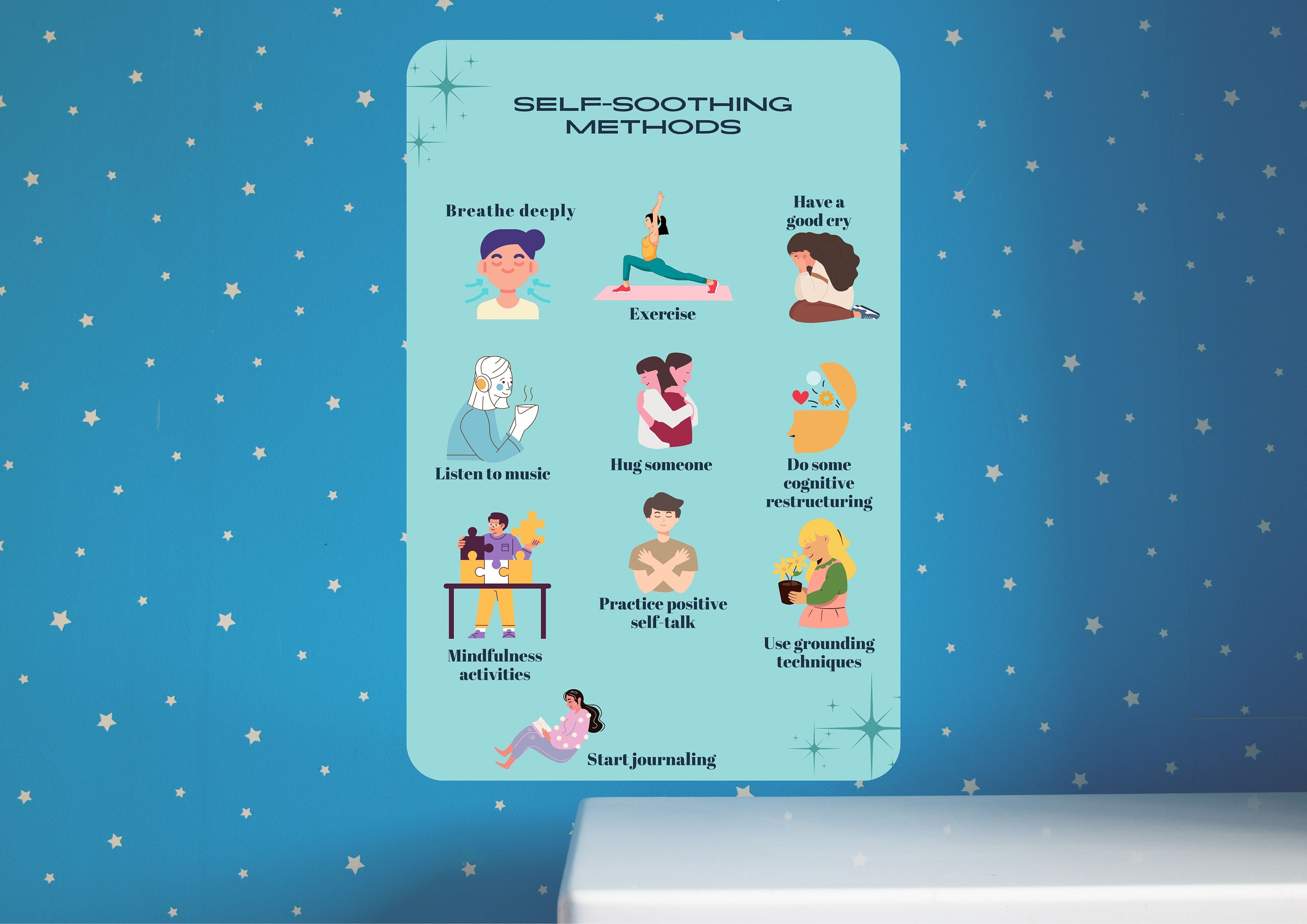 10 Calming Techniques Calm Down Corner Posters Print - Etsy