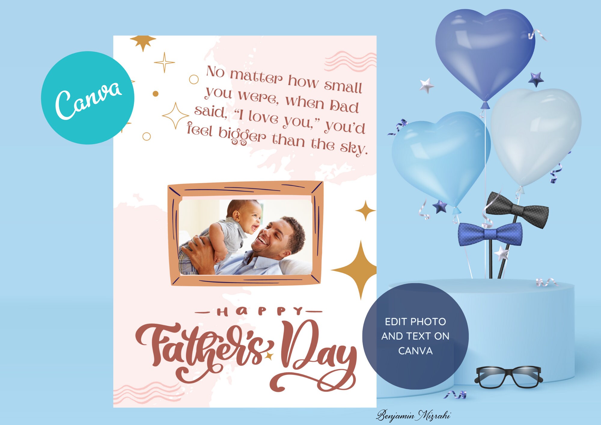 Happy Fathers Day Card, Daddy Scan Photo Card, Daddy to Be Card, Gift ...