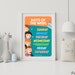 Days of the Week Poster | Rainbow Colors, Kids Learning (digital ...