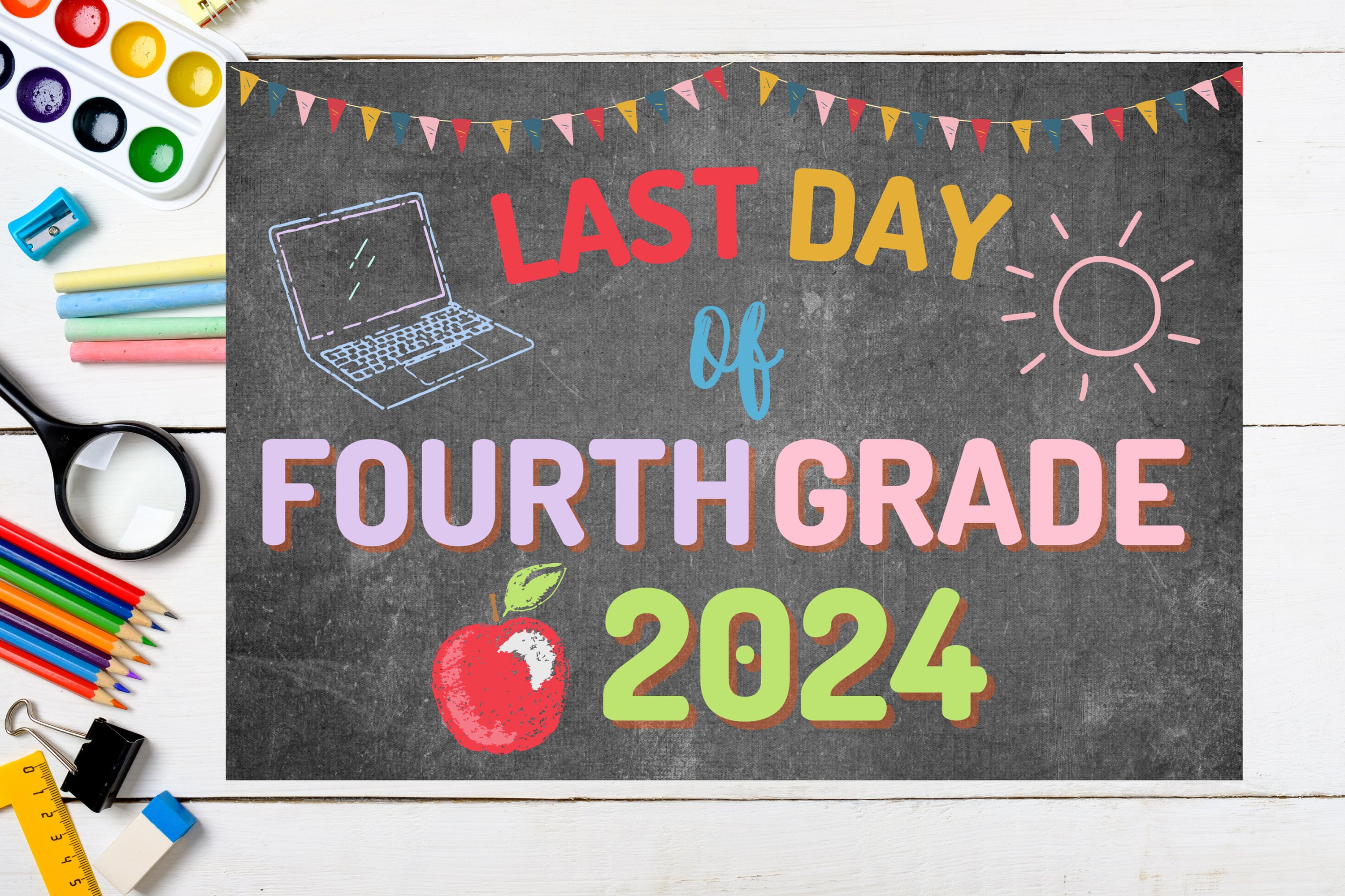 Editable School Sign Memorable Milestone DIGITAL FILE - First or Last ...