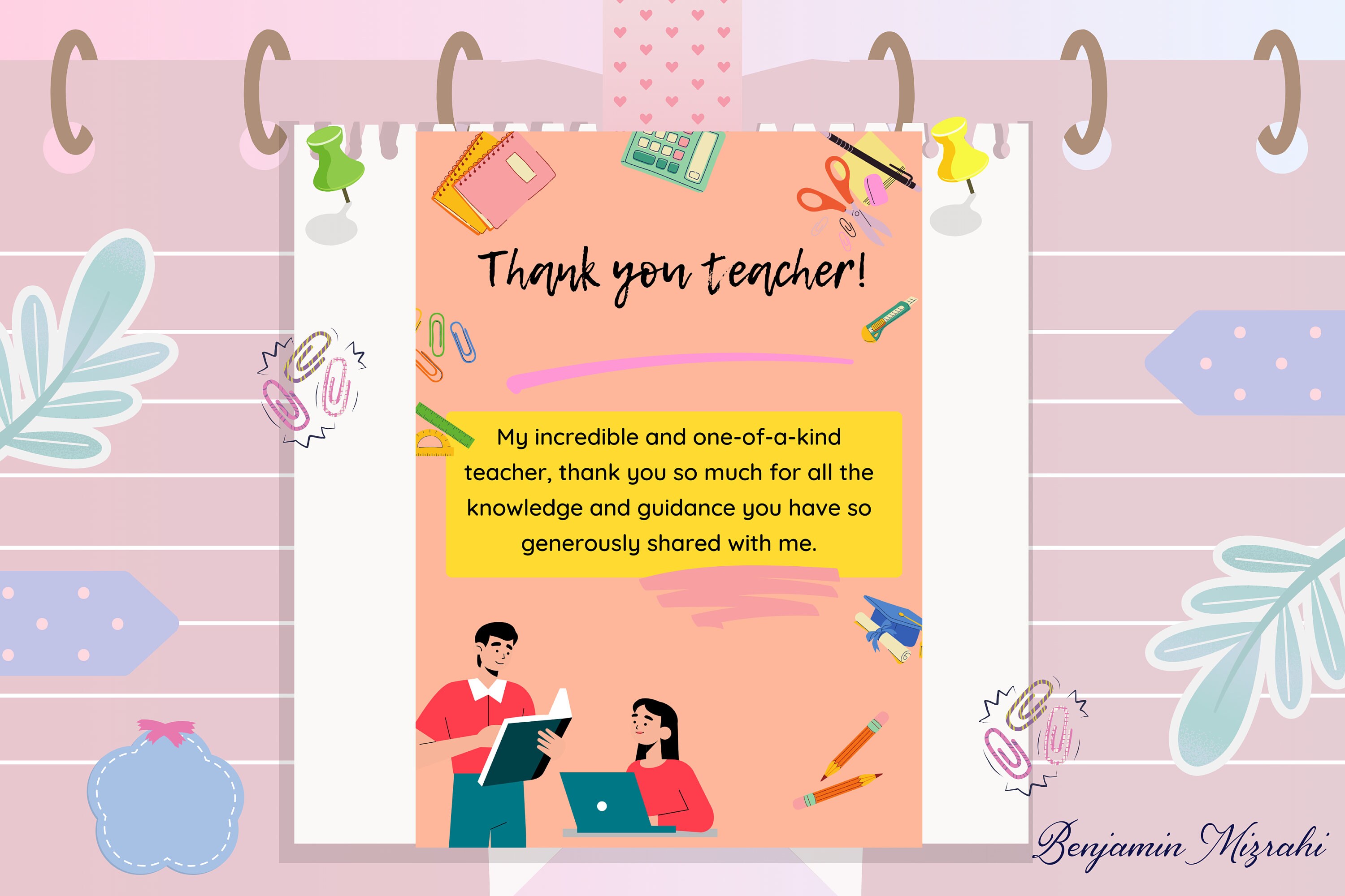 Teacher Thank You Printable, Thank You for Helping Me Grow Teacher ...