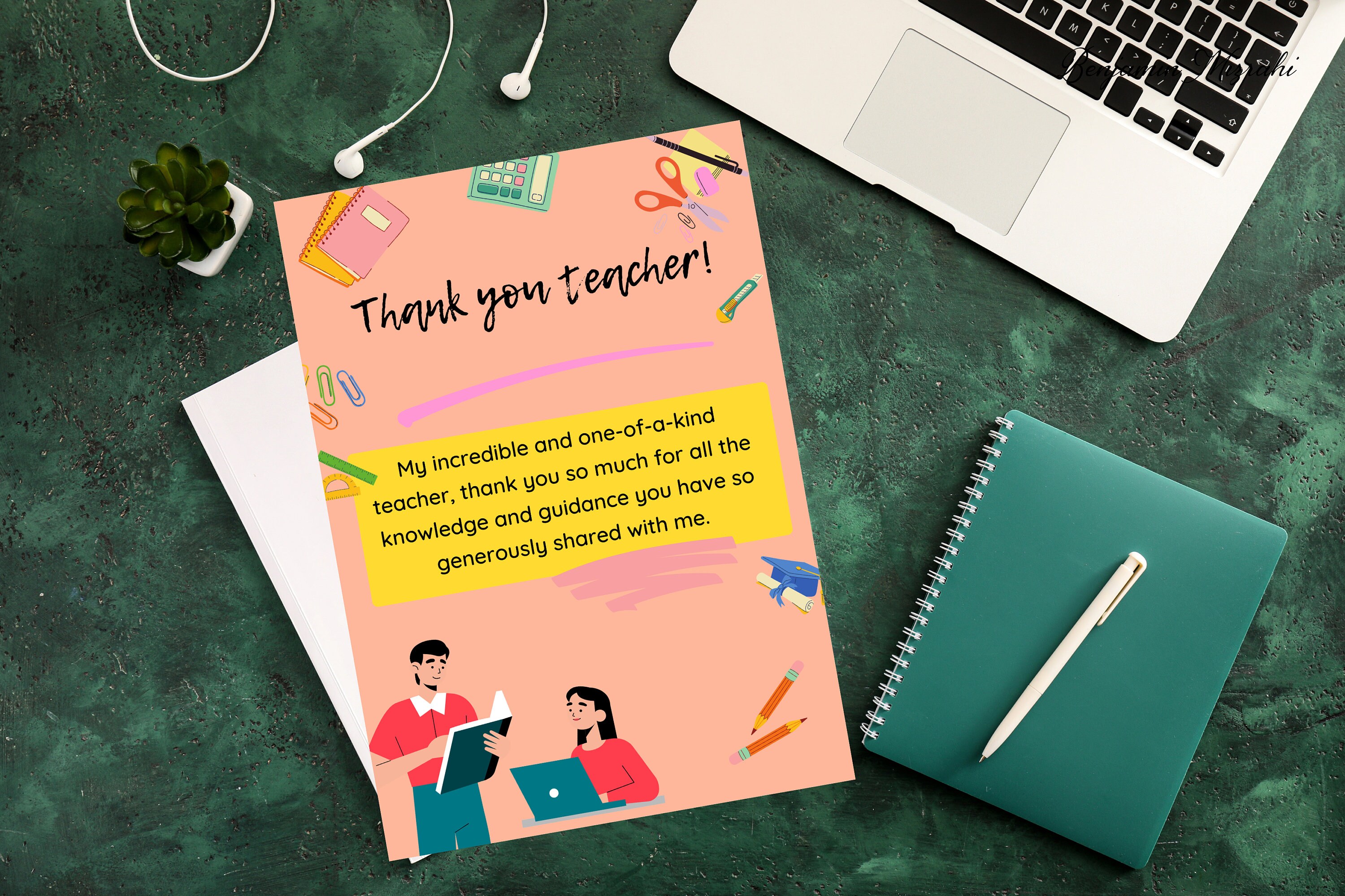 Teacher Thank You Printable, Thank You for Helping Me Grow Teacher ...