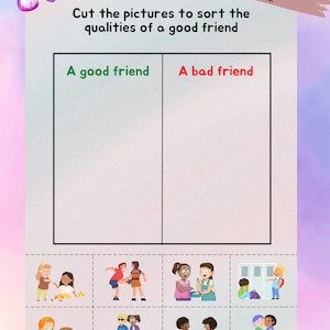 Good Vs Bad Friends Poster – Social Skills Printable (PDF) - Etsy Canada
