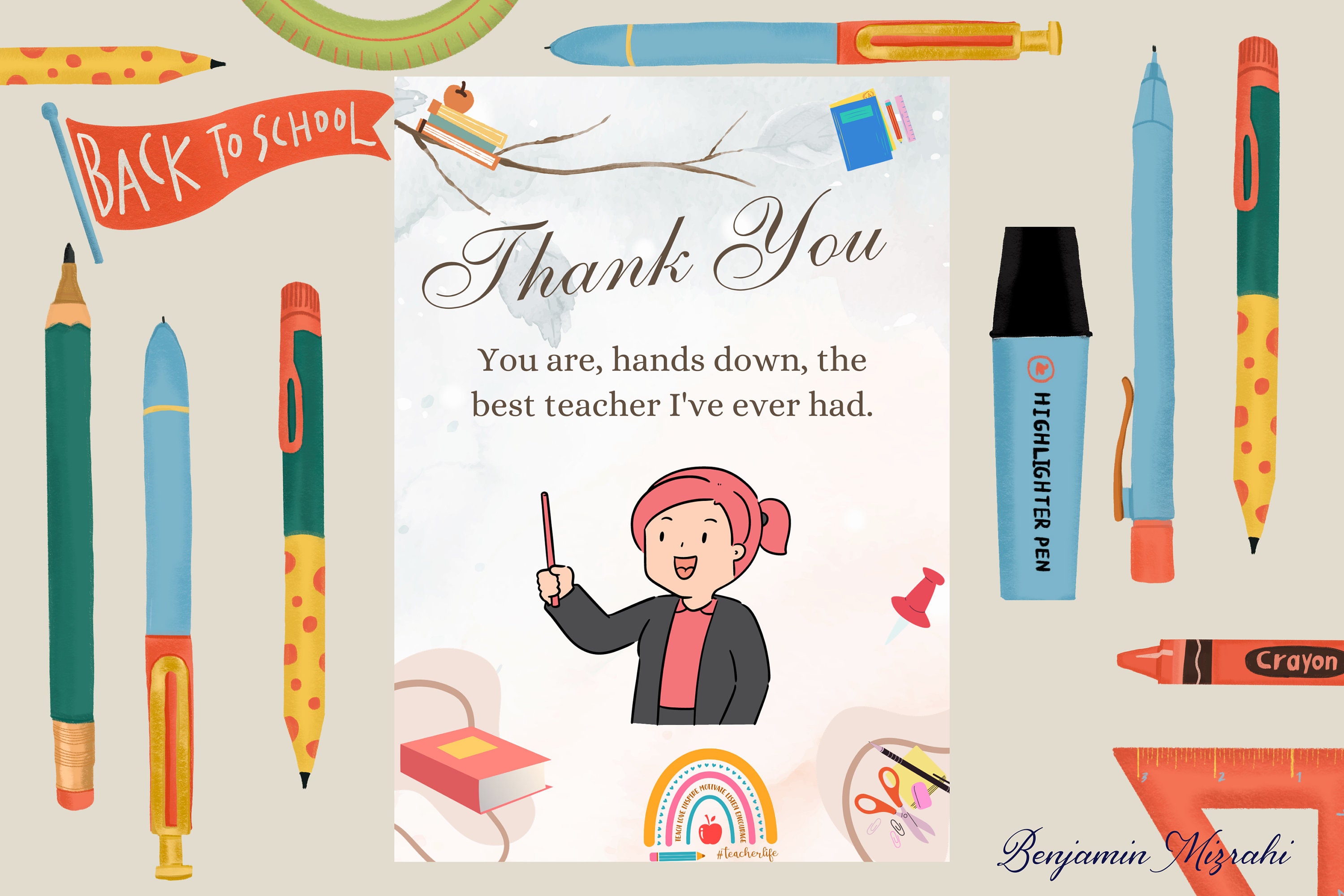 Teacher Appreciation Week Printable, Card for Teacher, Teacher ...