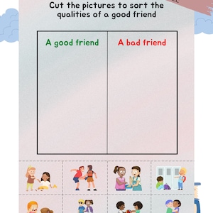 Good Vs Bad Friends Poster PRINTABLE Emotional Learning - Etsy Canada