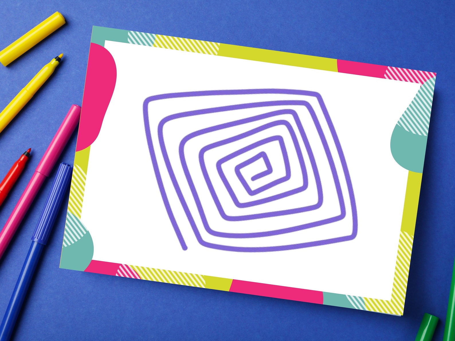 Finger Tracing Calming Cards, Printable Mindfulness Flash Cards, Calm ...