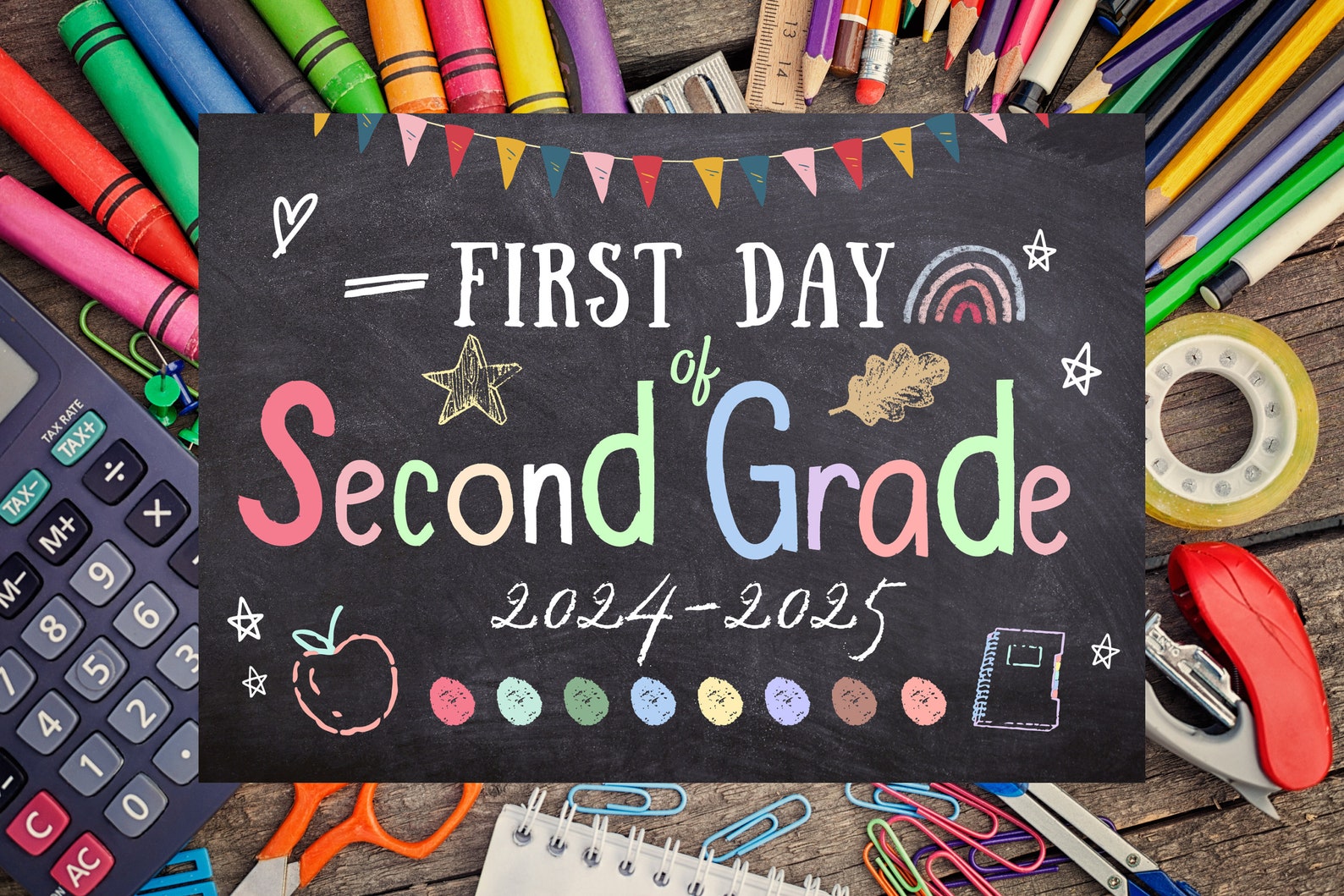 Editable Reusable First or Last Day of School Sign - Any Grade Sign for ...