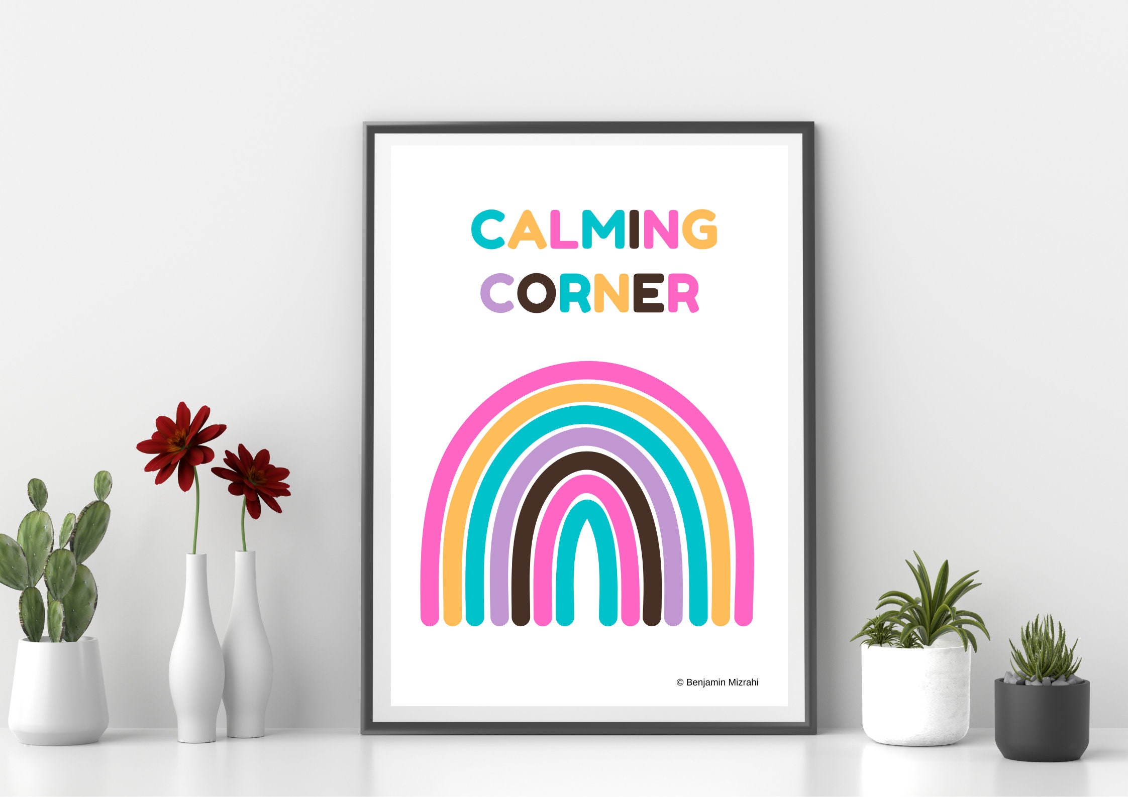 Calming Corner Poster Wall Art Poster Calm Down Sign Printable ...