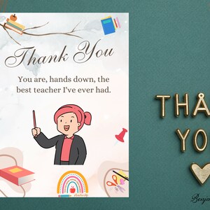 Teacher Appreciation Week Printable, Card for Teacher, Teacher ...