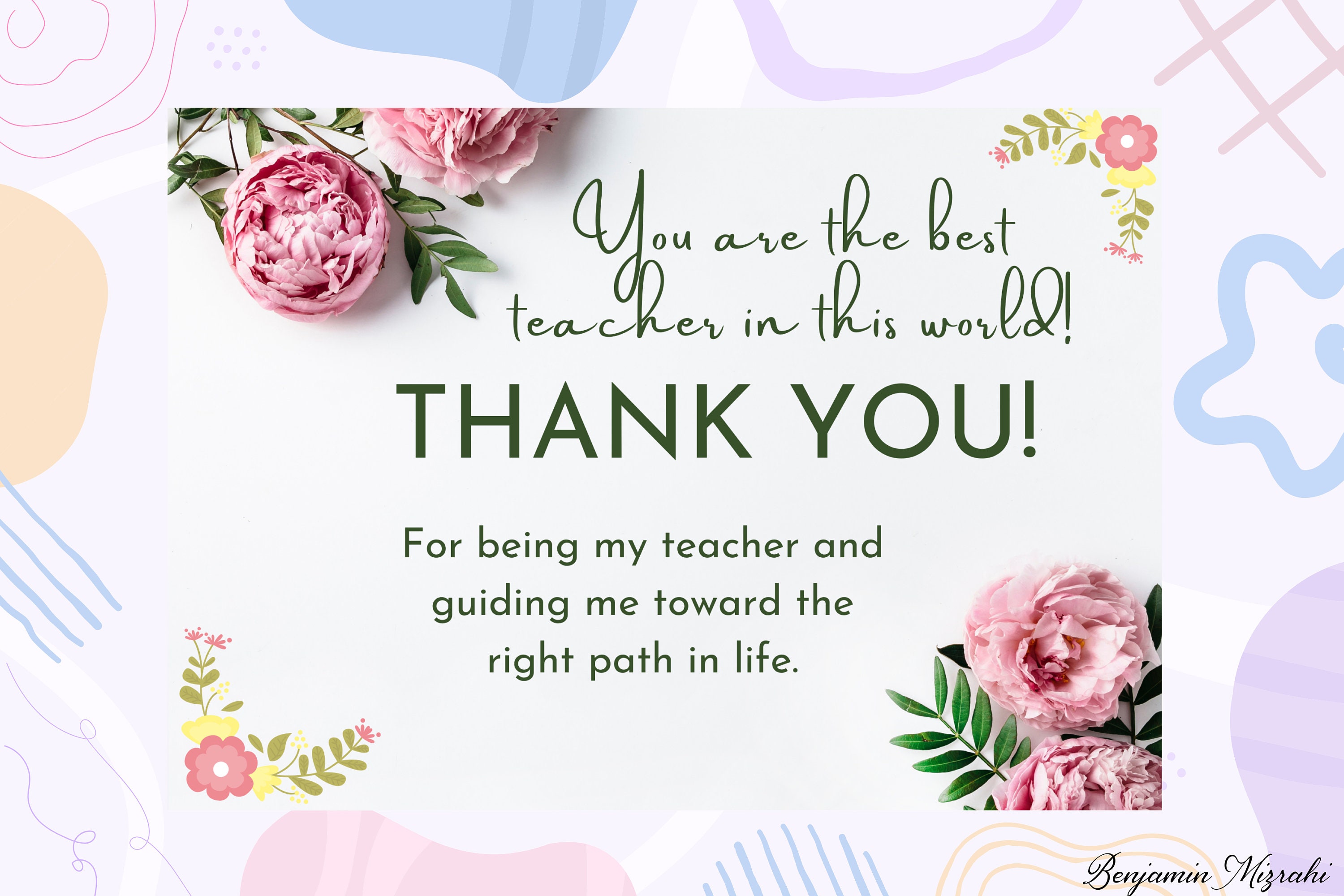 Teacher Appreciation Week, Thank You for Guiding Me Towards the Right ...