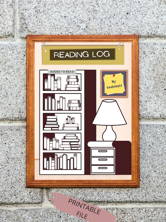Kids Reading Log Printable Printable Reading Log for Kids - Etsy