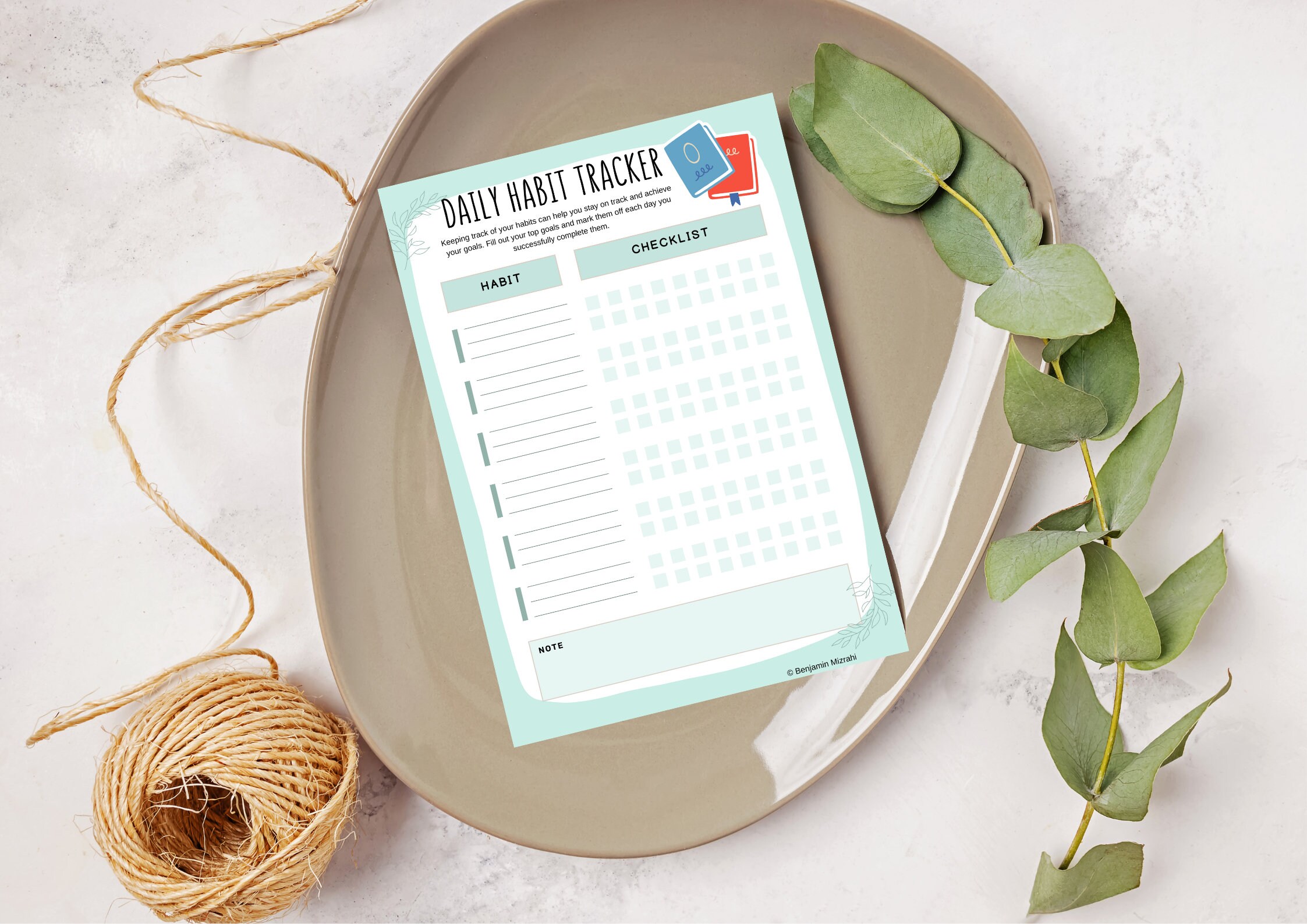 Daily Habit Tracker Pastel Color Daily Habit Printable Goal Tracker ...