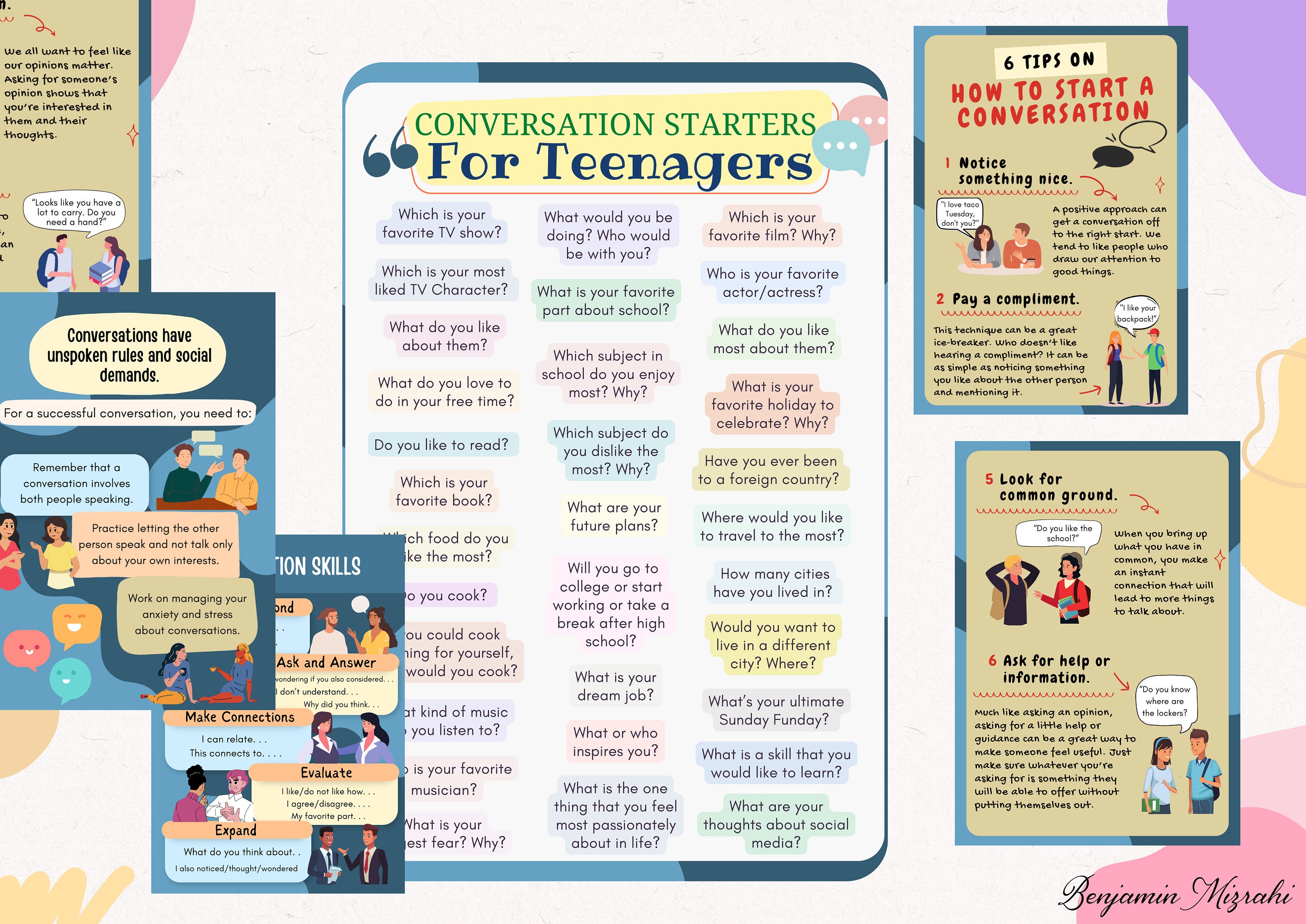 Conversation Starters for Teens Questions for Friends Discussions ...
