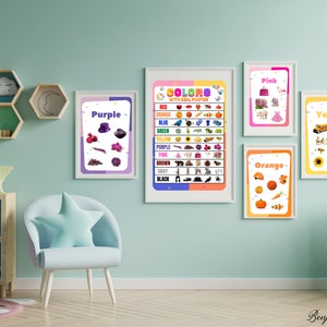 Colors Educational Print, Crayon Colors Poster, Printable Wall Art ...