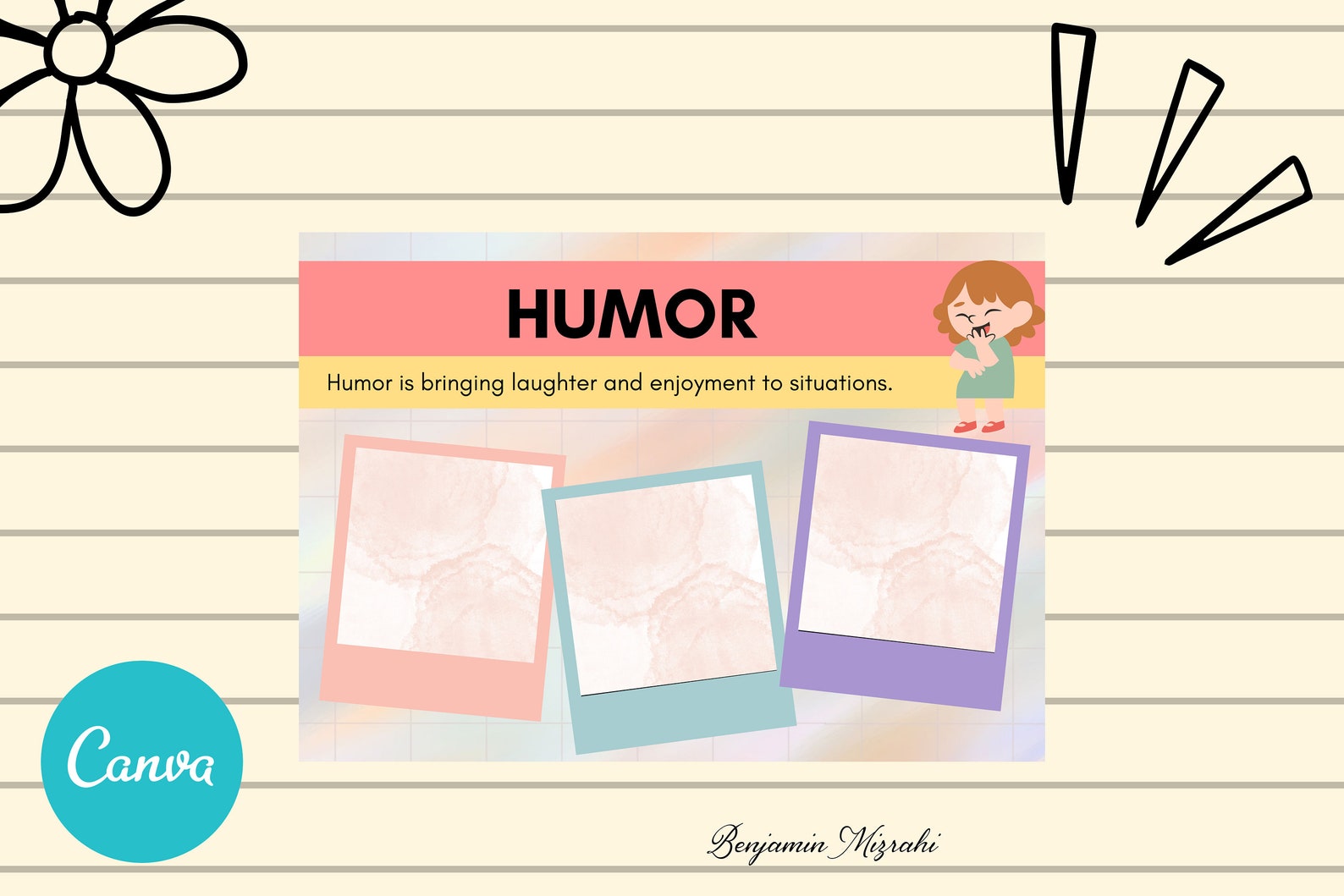 Good Behavior Poster – Student Shout Out Cards (editable Canva Template ...
