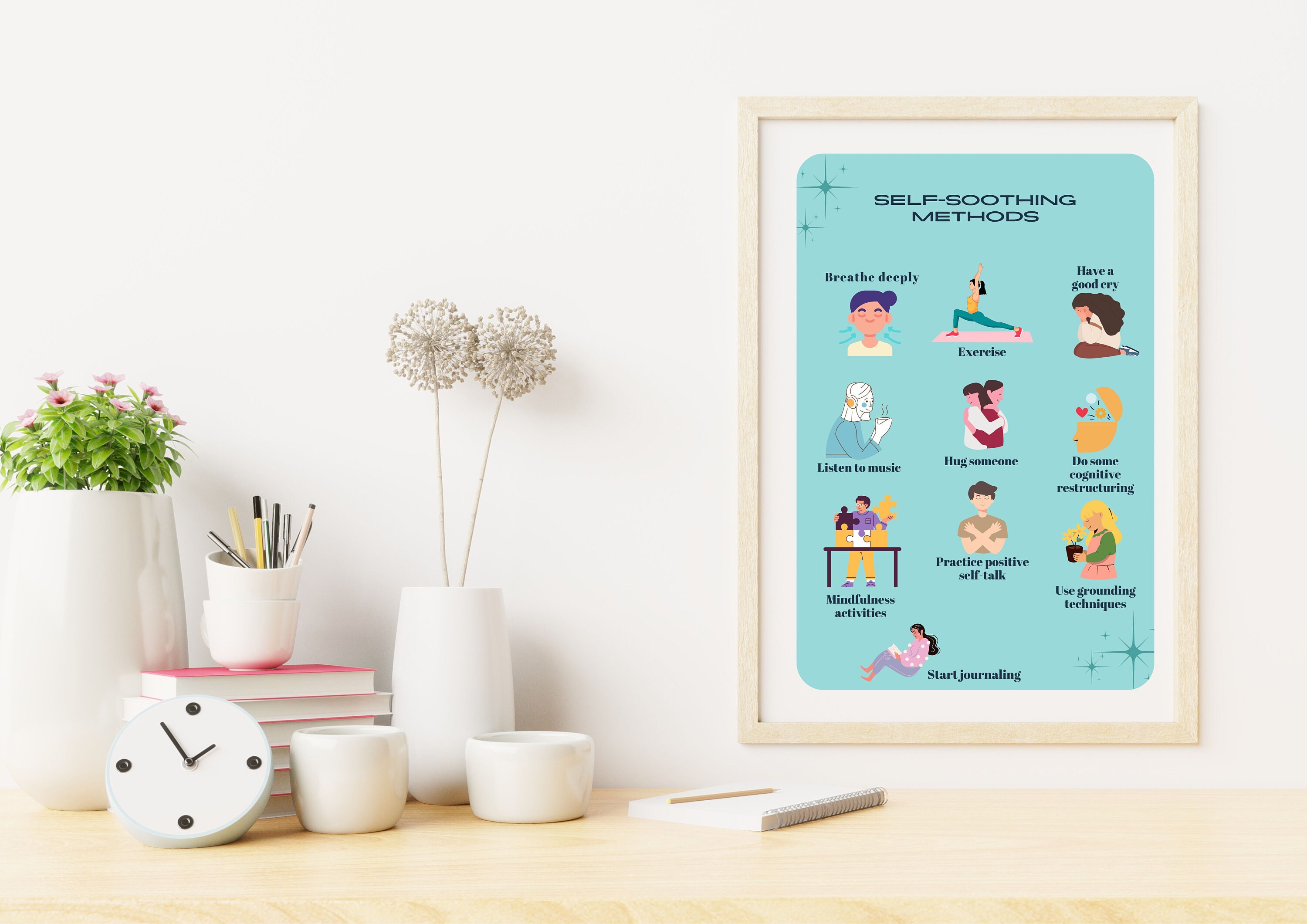 10 Calming Techniques Calm Down Corner Posters Print - Etsy