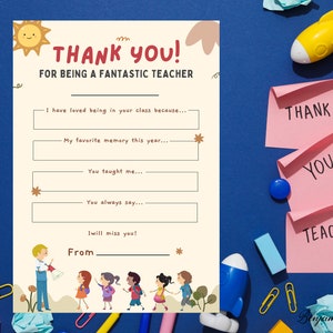 Teacher Appreciation Week, Printable Thank You, Digital Coloring Page ...
