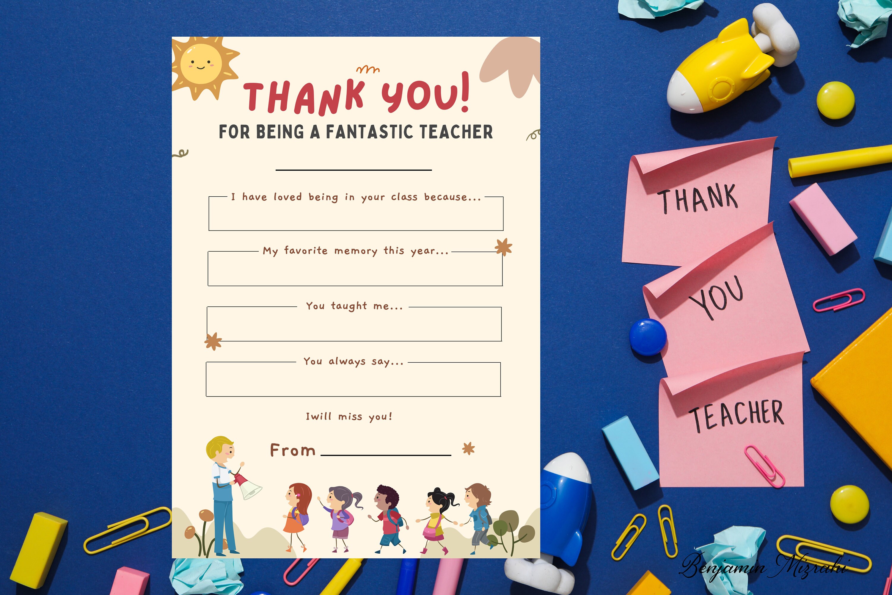 Teacher Appreciation Week, Printable Thank You, Digital Coloring Page ...