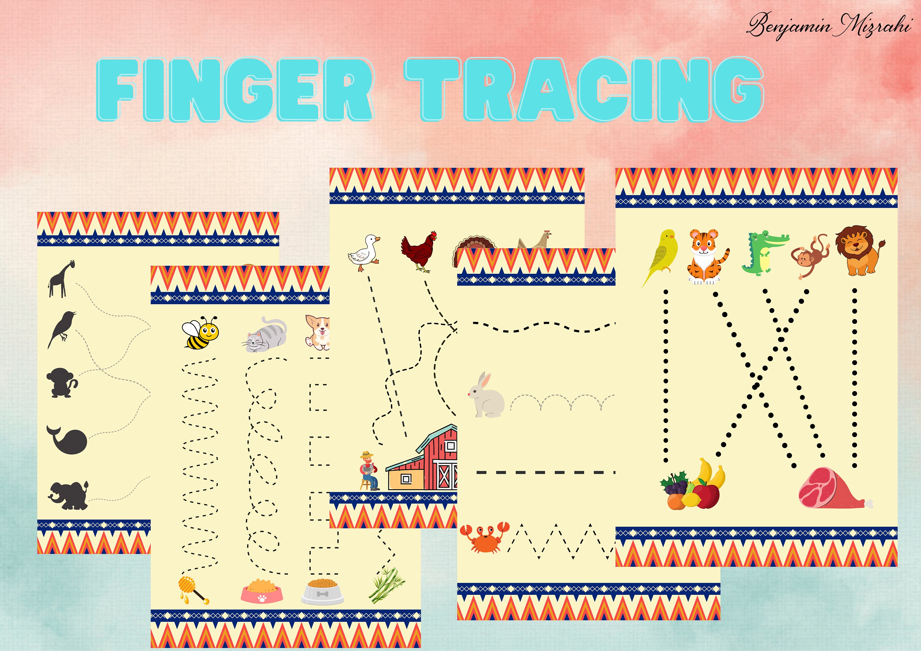 Finger Tracing Calming Cards, Printable Mindfulness Flash Cards, Calm ...