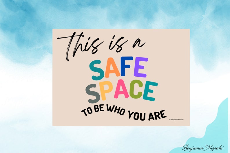 Safe Space Printable Poster – Counselor Office Decor (digital Download ...