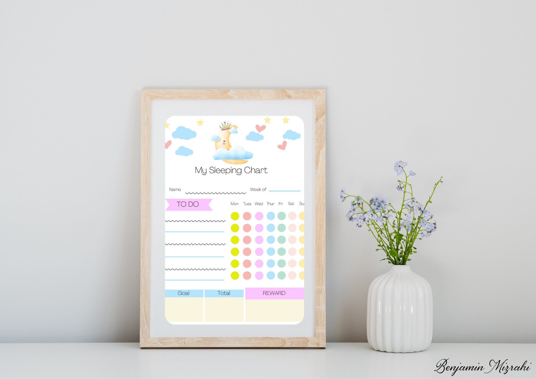 Sleeping Chart for Kids Toddlers and Preschoolers Kids - Etsy