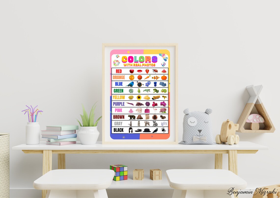 Colors Educational Print, Crayon Colors Poster, Printable Wall Art ...