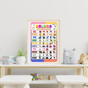Colors Educational Print, Crayon Colors Poster, Printable Wall Art ...