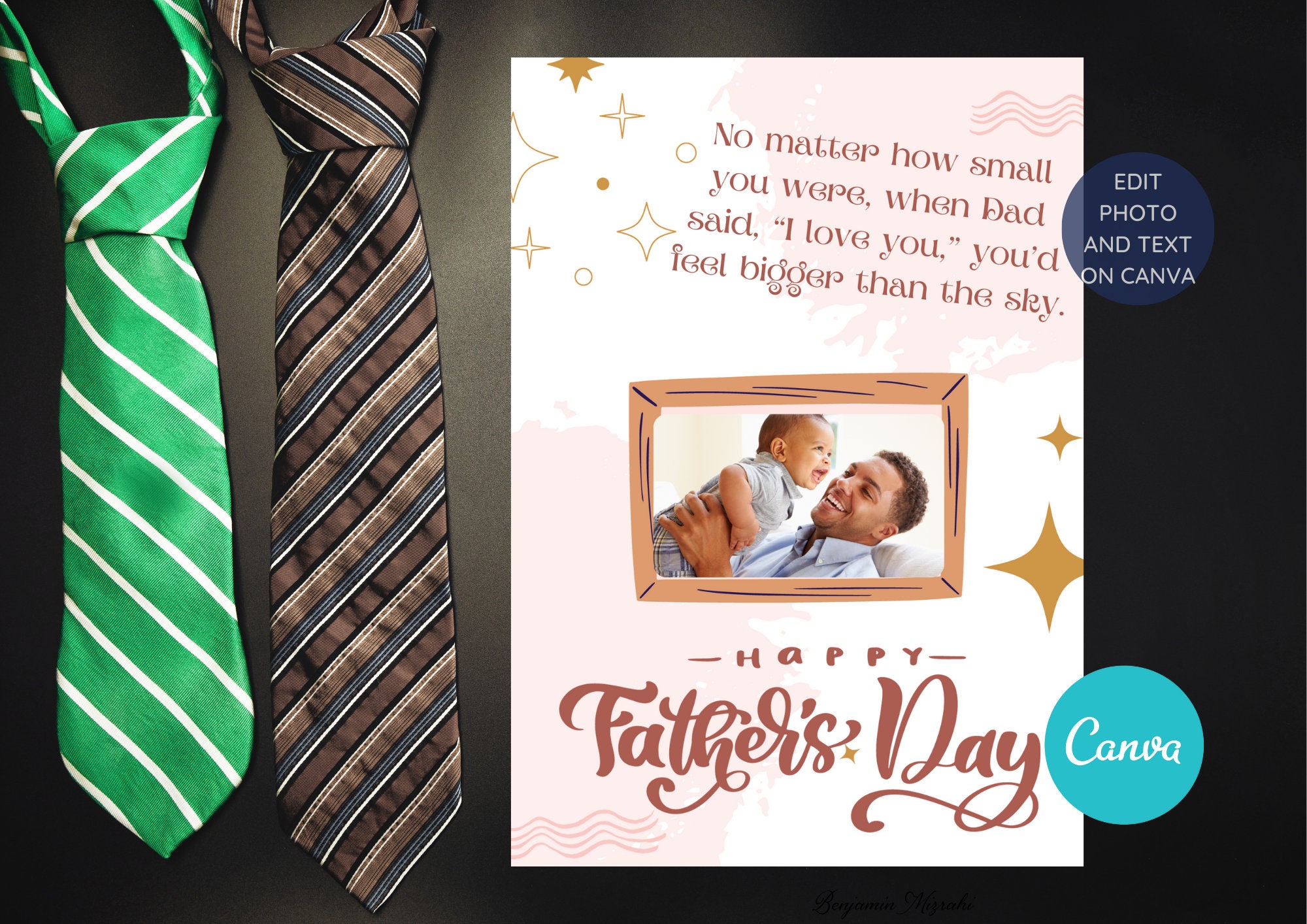 Happy Fathers Day Card, Daddy Scan Photo Card, Daddy to Be Card, Gift ...
