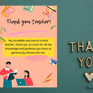Teacher Thank You Printable, Thank You for Helping Me Grow Teacher ...