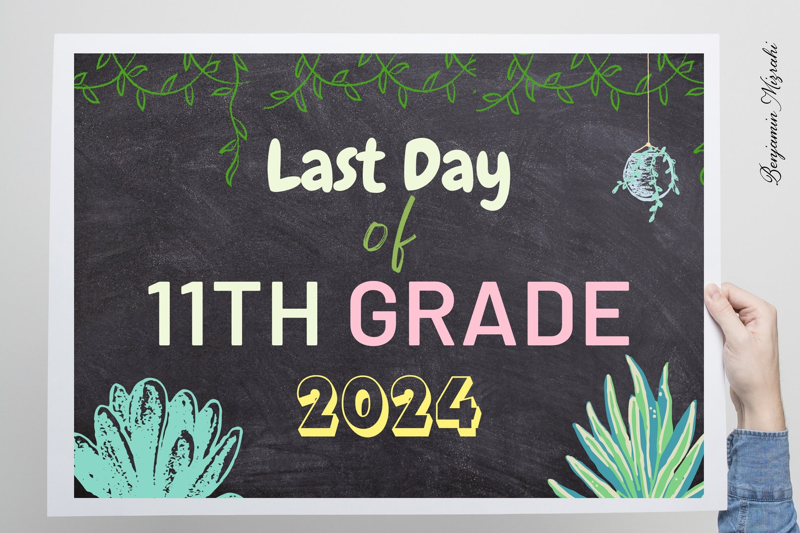 Last Day of School Sign, Printable School Poster, Digital School Sign ...