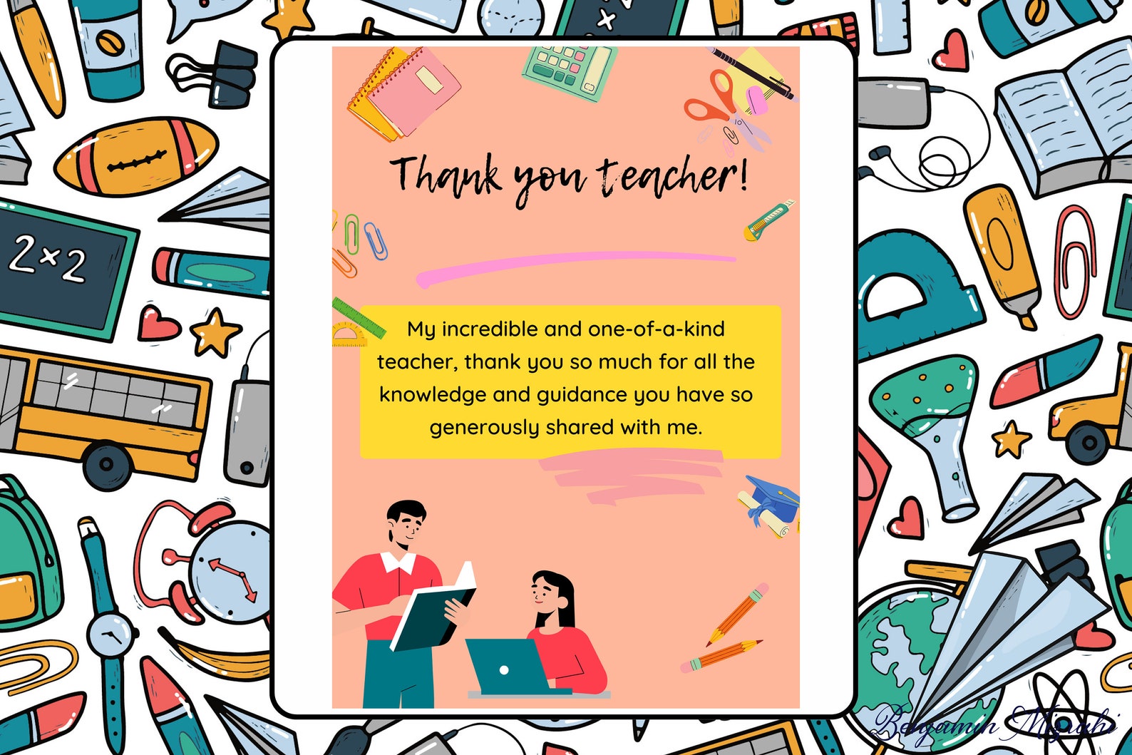 Teacher Thank You Printable, Thank You for Helping Me Grow Teacher ...