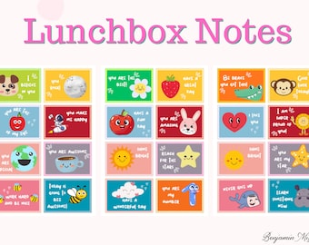 Lunch Box Notes for Kids, Lunchbox Notes for Boys & Girls, Positive ...