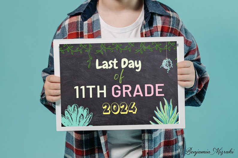 Last Day of School Sign, Printable School Poster, Digital School Sign ...