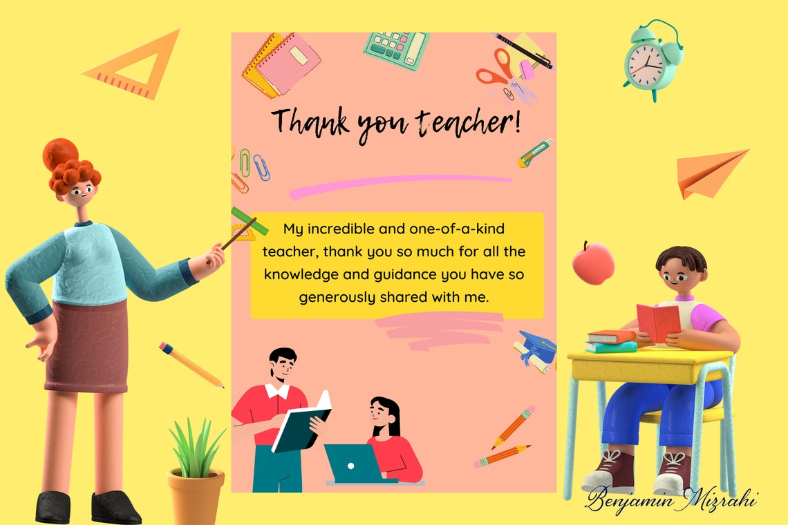 Teacher Thank You Printable, Thank You for Helping Me Grow Teacher ...